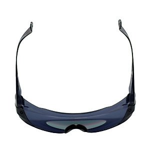 Calabria 1003 Fit Over Safety Glasses Fitover Prescription Eyewear Smoke Grey Men Women Large Wraparound Tinted Anti Scratch