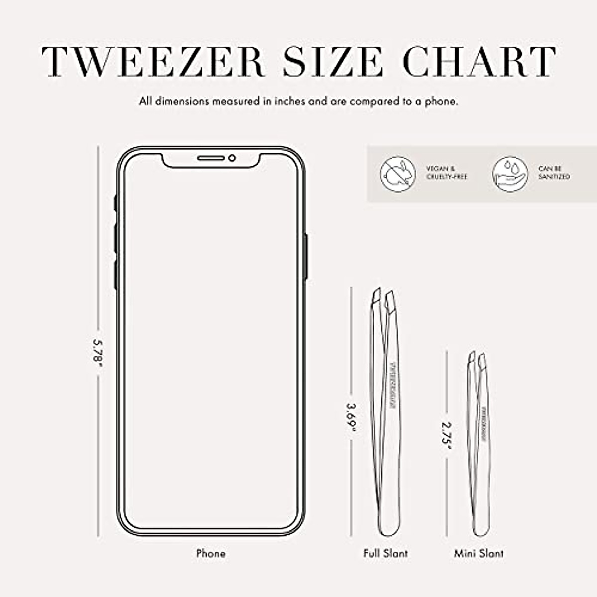 Tweezerman Mini Slant Tweezer - Tweezers for Eyebrows, Travel Tweezers for Eyebrows, Facial Hair, Ingrown Hair (Neon Pink)