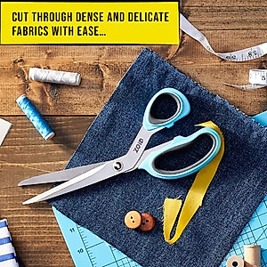 Zoid 9" Fabric Scissors, Sewing Scissors for Crafting and Projects, Adult Scissors, Heavy Duty Scissors for Projects, Crafting Tool