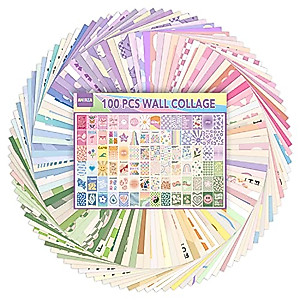ANERZA 100 PCS Danish Pastel Room Decor, Wall Collage Kit Aesthetic Pictures, Posters for Room Aesthetic, Cute Bedroom Photo Wall Decor for Teen Girls, Dorm Trendy Matisse Wall Art, Gifts for Girls
