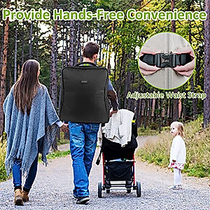 Padded Stroller Bag for Airplane Travel Compatible with UPPAbaby MINU V2 and MINU, Stroller Gate Check Bag Backpack with 2 Large Inner Mesh Pockets, Durable Baby Stroller Storage Bag for Accessories