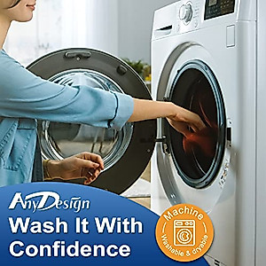 AnyDesign Happy Hanukkah Kitchen Towel 18 x 28 Inch Blue Watercolor Candlestick Dish Towel Jewish Festival Tea Towel Hand Drying Towel for Home Kitchen Cooking Baking, 2 Packs