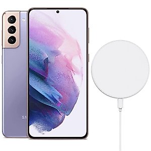SAMSUNG Galaxy S21+ Plus 5G (128GB, 8GB) 6.7" AMOLED 2X, Snapdragon 888 (Fully Unlocked for AT&T, Verizon, T-Mobile, Global) G996U1 (w/Fast Wireless Charger, Violet) (Renewed)