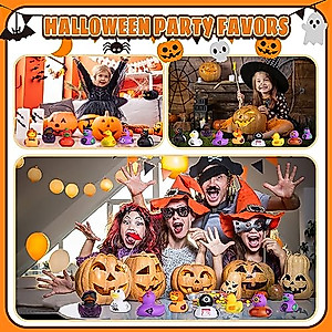 Mikulala 24Pcs Halloween Rubber Ducks Party Favors - 2 Inch Duck Toy for Kids Trick or Treat Supplies, Goodie Bag Fillers, Baby Showers, Prizes and Toys