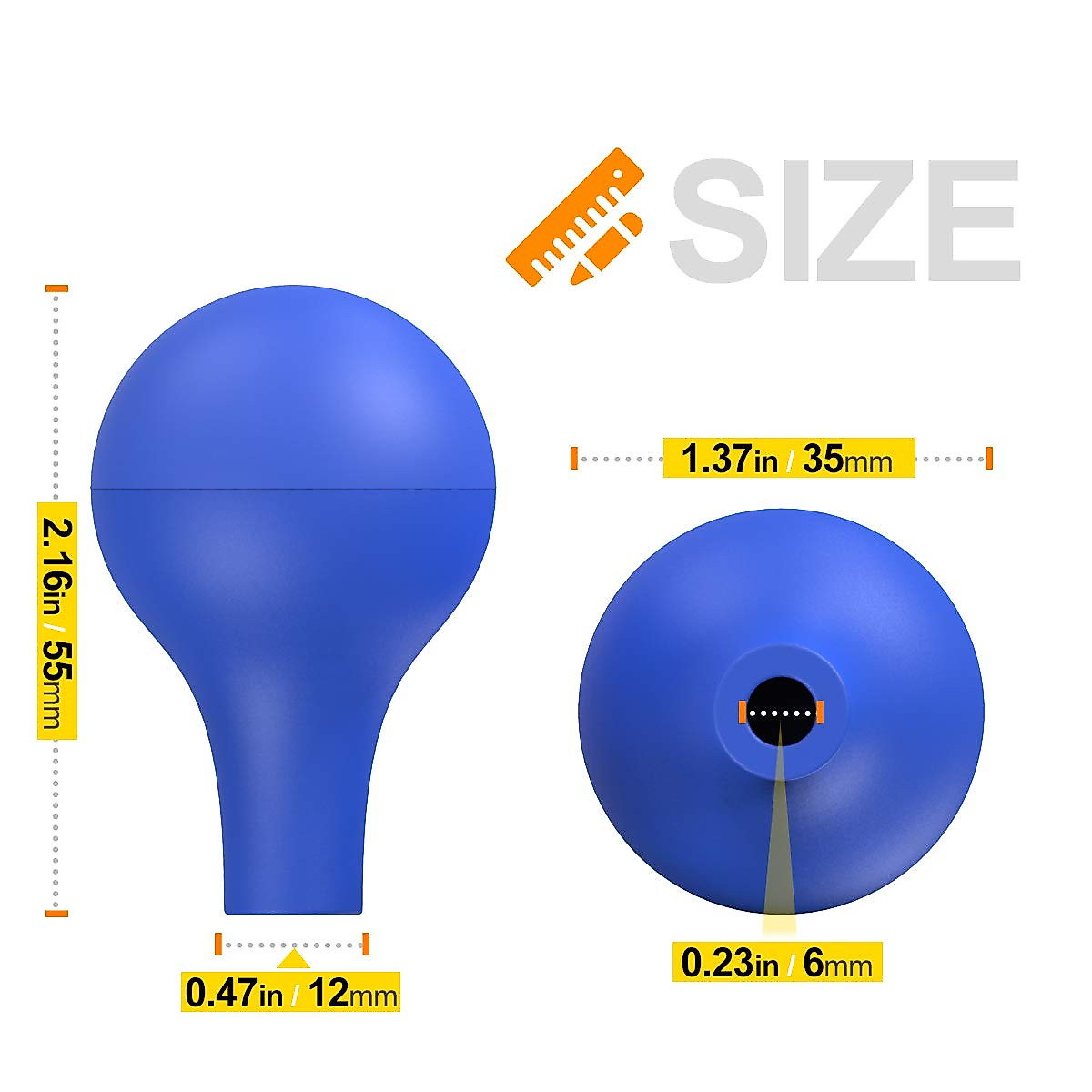 5Pcs Pipette Rubber Bulb Dropper Rubber Caps Laboratory Suction Ball,Pear Shaped Fit for 1ml 3ml 5ml 10ml 15ml 20ml Pipettor