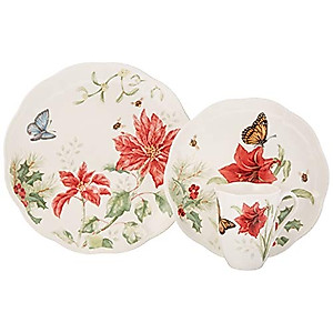 Lenox Butterfly Meadow Porcelain 18-Piece Holiday Dinnerware Set