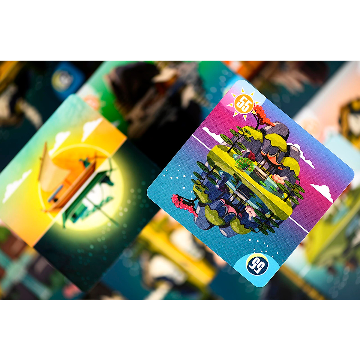 Lucky Duck Games Tranquility Board Game - Set Sail for Paradise in This Silent Cooperative Adventure! Strategy Game, Family Game for Kids and Adults, Ages 8+, 1-5 Players, 15-20 Min Playtime, Made