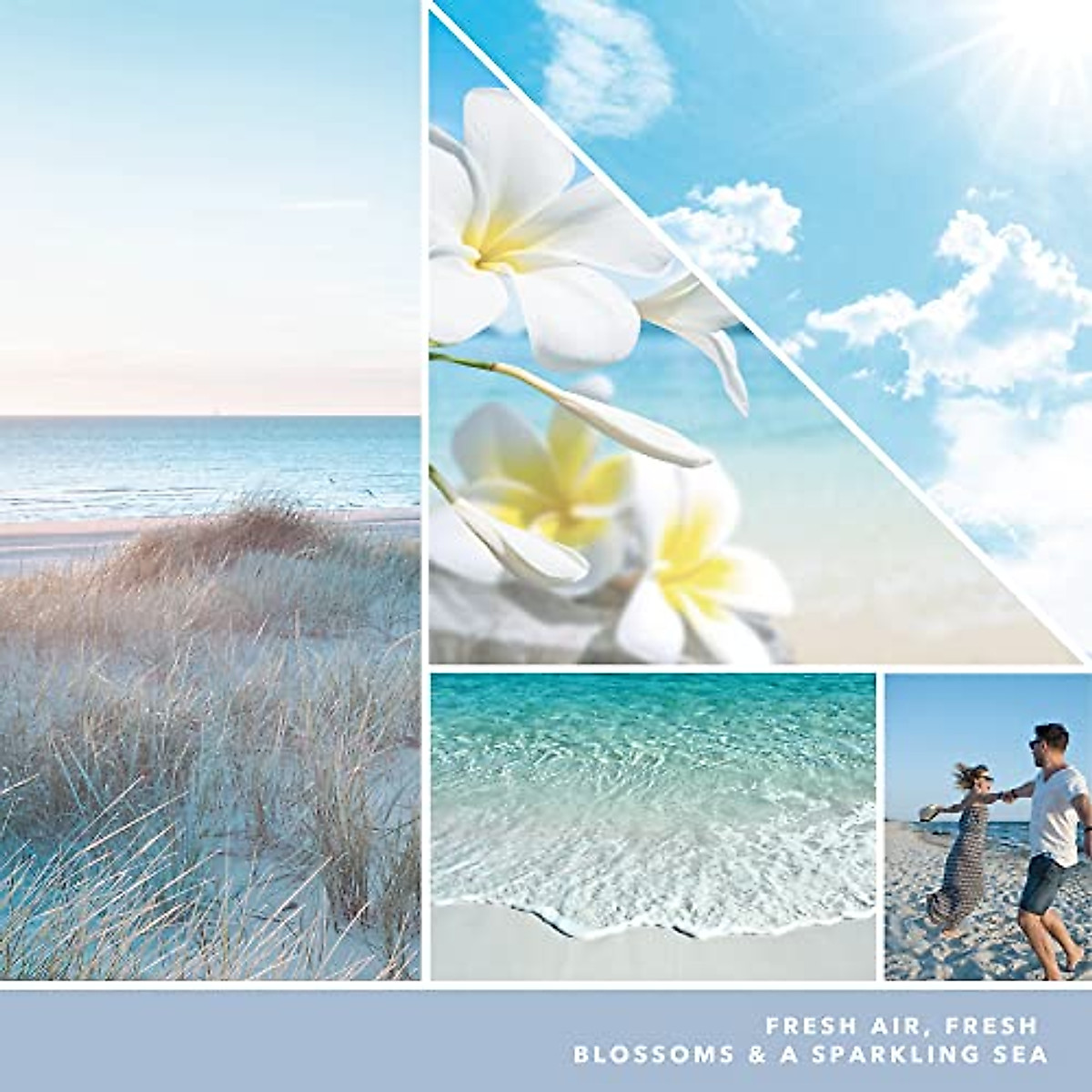 Yankee Candle Studio Medium Candle, Ocean Air, 10 oz: Long-Lasting, Essential-Oil Scented Soy Wax Blend Candle | 40-65 Hours of Burning Time