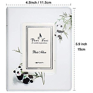 BigTrend 2x3 Inch Photo Paper Film Album Set for Fujifilm Instax Mini Camera, Polaroid Snap, Z2300, SocialMatic Instant Cameras & Zip Instant Printer (Panda, 64 Pockets)