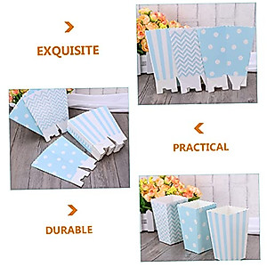 TOGEVAL 48pcs Popcorn Boxes Popcorn Box Cajitas De para Candy Popcorn Snack Container Paper Popcorn Case French Fries Boxes Bridal Shower Popcorn Boxes Popcorn Buckets Bride