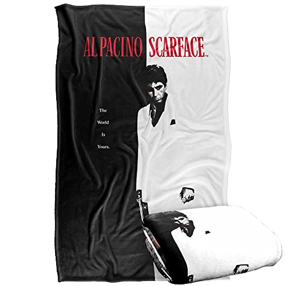 Trevco Scarface Poster Silky Touch Super Soft Throw Blanket 36" x 58"