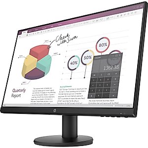HP P24v G4 23.8" Full HD LED LCD Monitor - 16:9 - Black