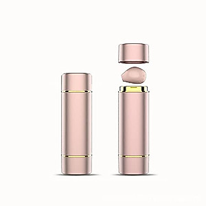 Loluka Small Lipstick Invisible Bluetooth Earbuds HiFi Sound Waterproof Earpiece Stereo Wireless Headset for Android iOS Pink
