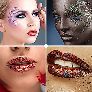 Ultra Fine Blue Glitter, 16 Oz (1 Ib), Fine Glitter for Resin Crafts Nails Tumblers Slime Cosmetic and Festival Decoration - Blue Fine Glitter Bulk