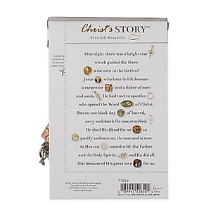 Story of Jesus Christ Clay Floral One Size Adult's Stretch Fashion Bracelet