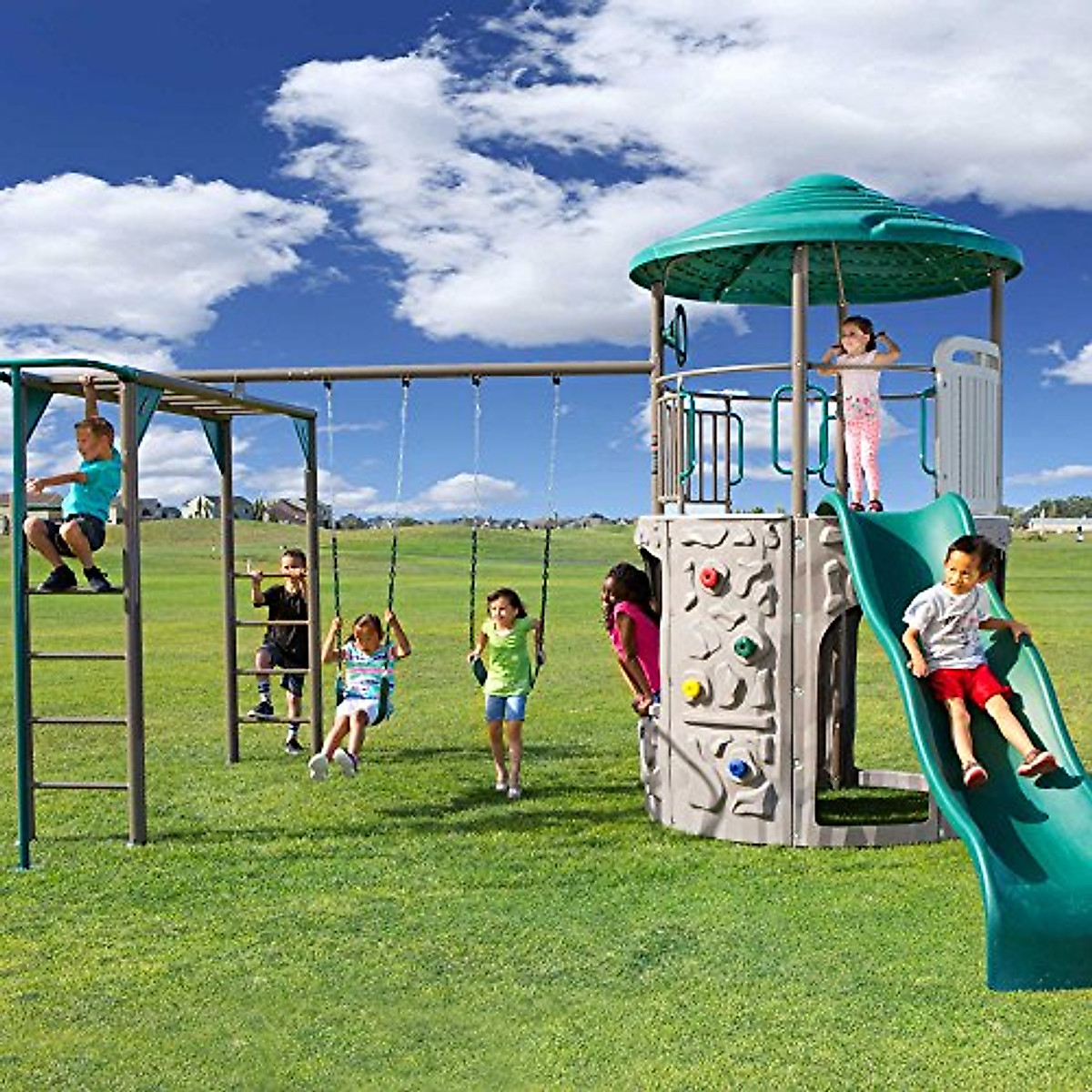 Lifetime 90630 Products Adventure Tower Deluxe Playset, Green