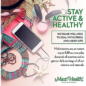 Maxi Health Teen Supreme Hers Vitamins for Teen Girls (120) - Women's Multivitamin for Energy, Immune Boost, Body & Brain Growth - Womens Multi Vitamins Including D3, Iron, Calcium, Digestive Enzyme