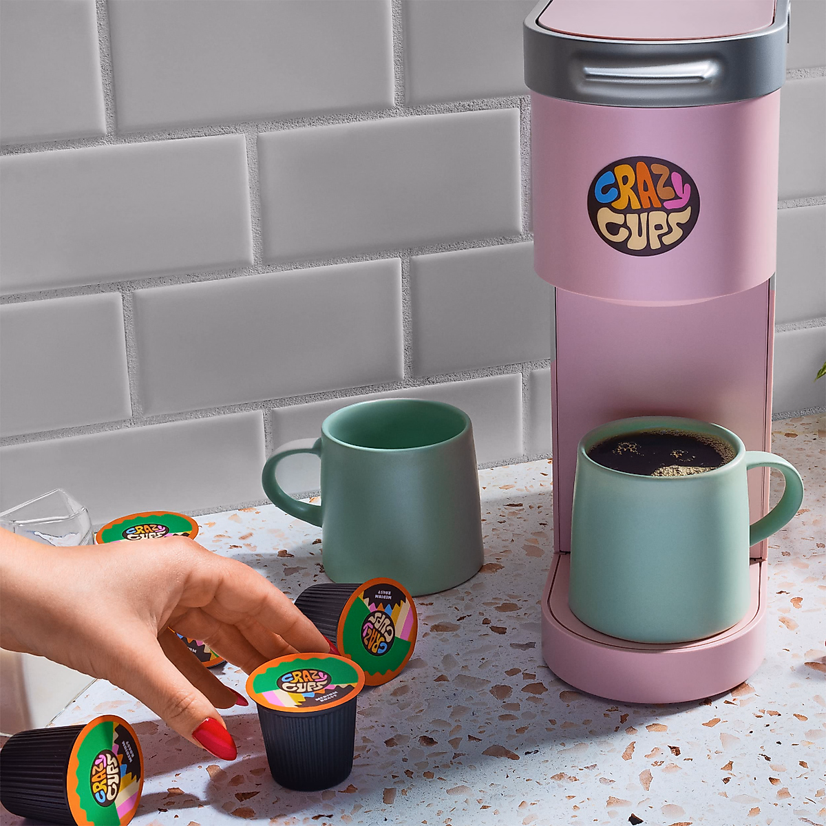 Crazy Cups Flavored Coffee in Single Serve Coffee Pods - Flavor Coffee Variety Pack for Keurig K Cups Machine, 20 Count