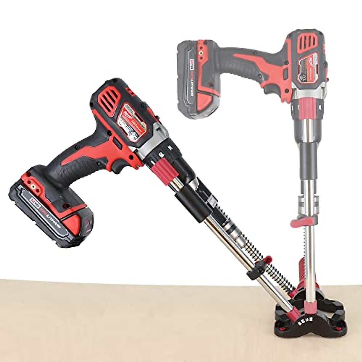 Milescraft 1318 DrillMate Portable Drill Guide - Drill Guide Attachment - Compatible with most 3/8 in. Drill Accessories - Self-Centering Base - Multi-Angle Readouts