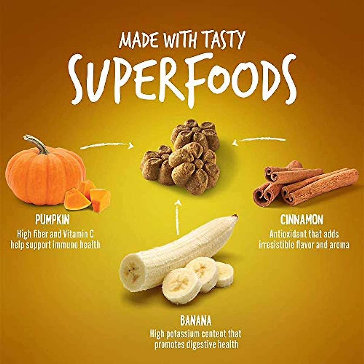 Fruitables Dog Treats Pumpkin & Banana Flavor, 7 oz