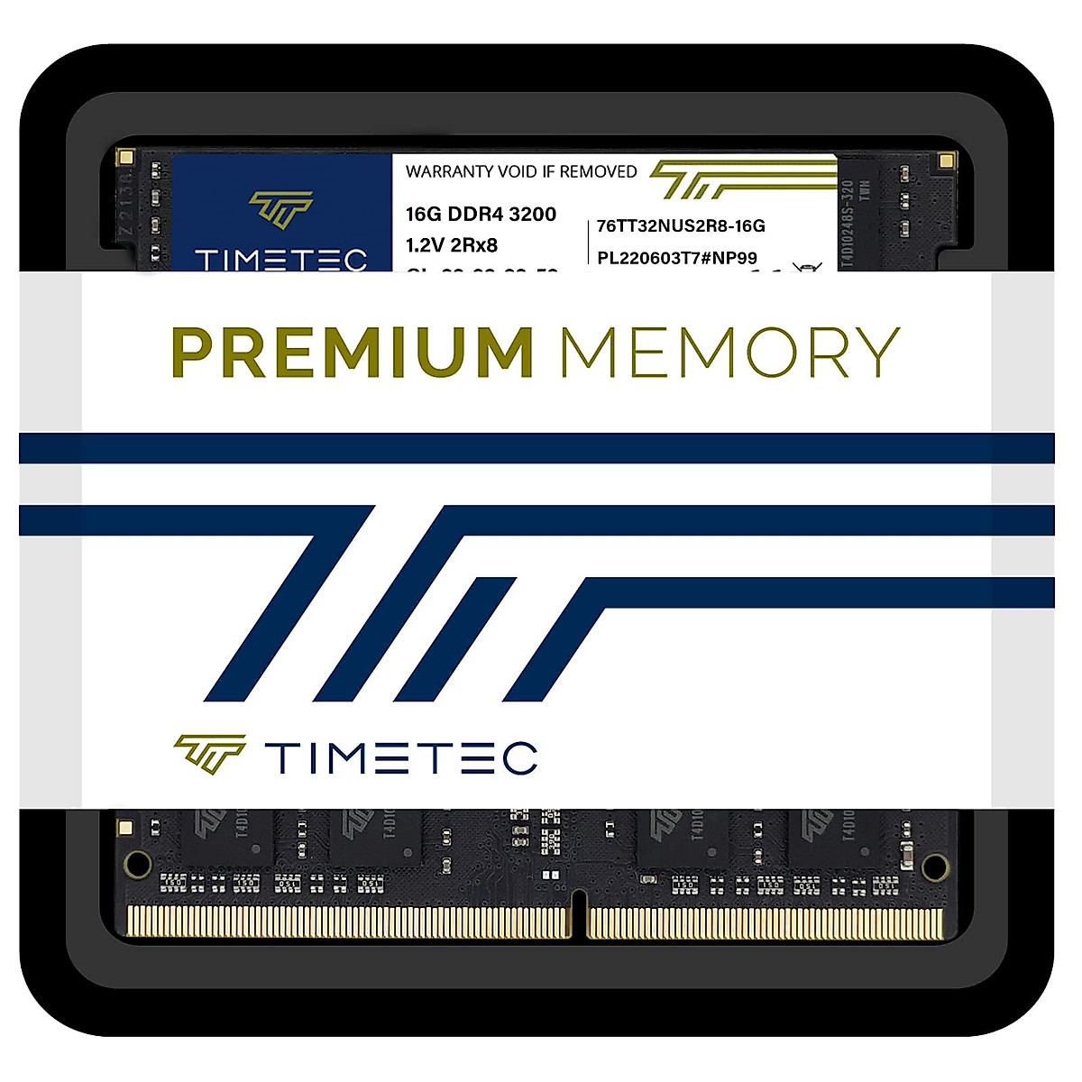 Timetec 32GB KIT(2x16GB) DDR4 3200MHz (or 2933MHz or 2666MHz) PC4-25600 Non-ECC Unbuffered 1.2V CL22 2Rx8 Dual Rank 260 Pin SODIMM Laptop Notebook PC Computer Memory RAM Module Upgrade