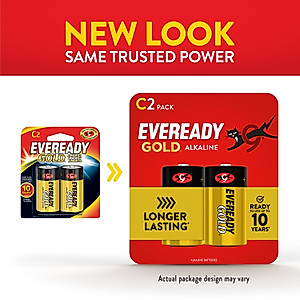 Envirofit ENERGIZER C2 EVEREADY Alkaline Battery, 2 Count (Pack of 1)