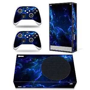 DOMILINA Full Body Vinyl Skin Stickers Decal Cover for Series S Console & Controllers(Blue Cloud)