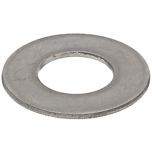 Small Parts M16D125A Steel Flat Washer, Zinc Plated Finish, DIN 125, Metric, M16 Screw Size, 17 mm ID, 30 mm OD, 3 mm Thick (Pack of 50)