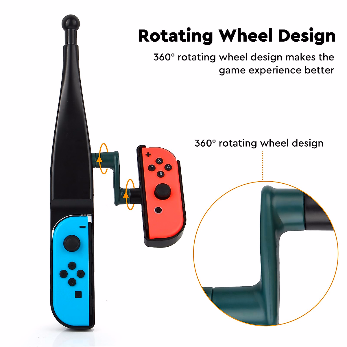 JoyHood Fishing Rod for Switch/Switch OLED, Fishing Game Kit fit Switch Bass Pro Shops - The Strike Championship Edition and Legendary Fishing