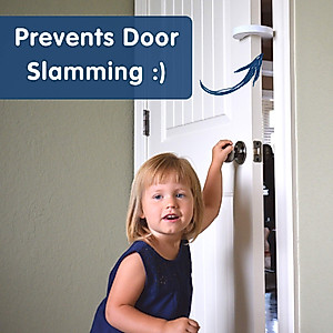 Wittle Finger Pinch Guard - 2pk. Child Proofing Doors Made Easy with Soft Yet Durable Foam Door Stopper. Prevents Finger Pinch Injuries, Slamming Doors, and Baby or Pet from Getting Locked in Room