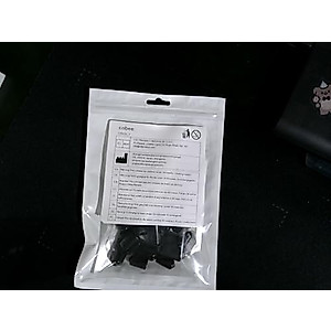 cobee Rubber End Caps, 40pcs Vinyl Round End Caps for Screw Vinyl Tube Flexible Pipe Post Bolt Cap Cover Screw Thread Protectors Cover Assortment Kit 3mm/6mm/9mm/12mm, Black