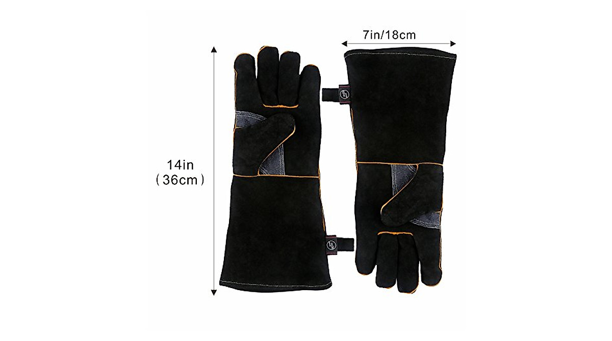KIM YUAN Heat Resistant Gloves: Welding, BBQ & Fireplace