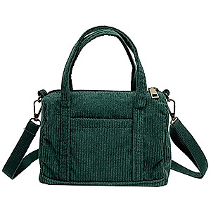Women Corduroy Crossbody Bags Small Tote Bags Casual Shoulder Handbag Cute Hobo Bags Girls Corduroy Purse Satchel 2023