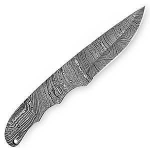ColdLand 8.50" Hand Forged Damascus Steel Blank Blade for Knife Making Supplies - Handmade Knife Blanks Full Tang Steel Blade - knife blade for DIY Knives Making Blades SB107
