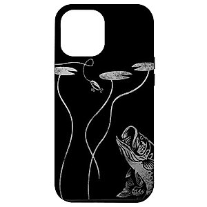 iPhone 12 Pro Max Bass Fishing Bass Rising Lilly Pad Largemouth Bass Case