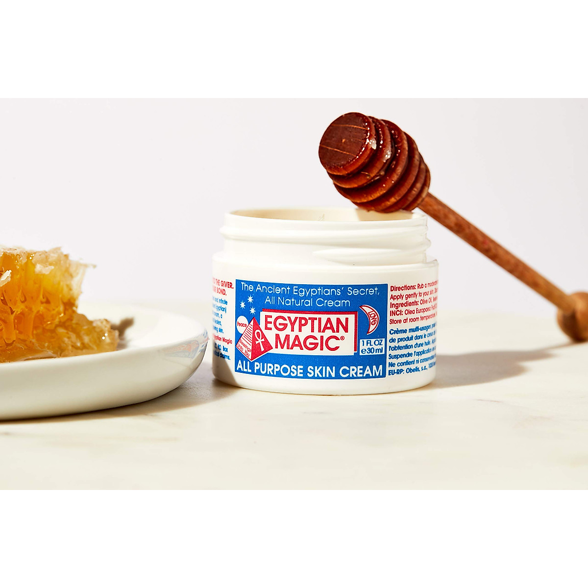 Egyptian Magic - All Purpose Face, Body, and Dry Skin Moisturizing Cream, Skin Protectant for Women & Men, Eczema Care Healing Balm, Scar Treatment, Stretch Marks, and Tattoo Aftercare, 1oz Jar