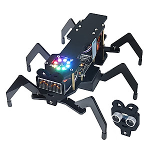 Freenove Robot Ant Kit (Compatible with Arduino IDE), Dot Matrix Expressions, Ultrasonic Obstacle Avoidance, Colorful Lights, App, STEM Project