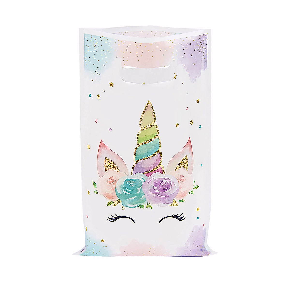 DaiUni 30 PCS Unicorns Goodie Bags Party Favor Bags with Handles for Kids Birthday