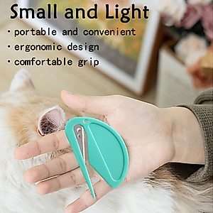 Cyhdddr 5Pcs Knotting Comb for Cats, Pet Knotting Comb De Knotting Comb for Dog Pet Hair Removal Tool Cat Dog Grooming Supplies Matted Fur Remover