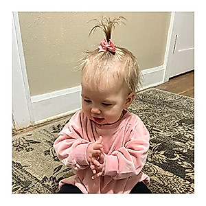 VINOBOW 24Piece 2 Inch Pigtail Pinwheel Hair Bows Girls Fully Ribbon Covered Clips For Baby Girls Toddlers Kids