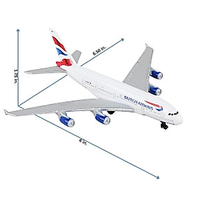 Daron Worldwide Trading RT6008 British Airways A380 Single Plane, White