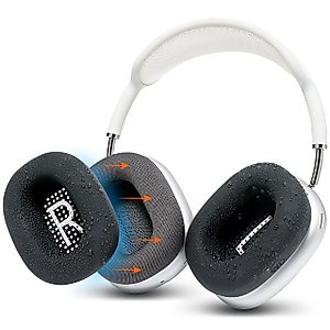 WC SweatZ Max - Protective Earpad Covers for Airpods Max Made by Wicked Cushions | Sweatproof & Easily Washable | Full Earpad Sweat Protection | Black