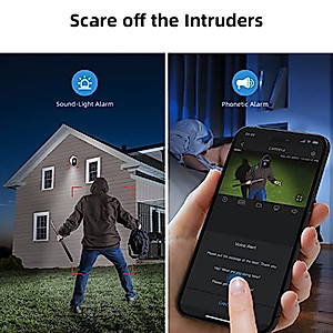 AOSU 2K Security Cameras Wireless Outdoor, Battery Powered for Home Security Cameras with PIR Human Motion Detection, Full-Color Night Vision, Spotlight & Siren, 2-Way Audio, 2.4GHz WiFi, Waterproof