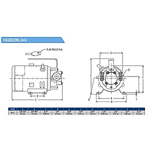 Little Giant 360S 115 Volt, 360 GPH 1/10 HP Stainless Steel Non-Submersible Multi-Purpose Utility Water Transfer Pony Pump with 6-Ft. Cord, White, 555110