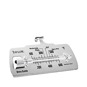 Taylor Oven Thermometer 100 - 600 Deg F 4-7/8" X 2-1/4"