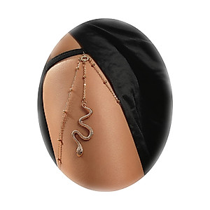 Gold Snake Thigh Chain for Women Snake Pendant Thigh Accessories Beach Boho Style Leg Chain Jewelry Halloween Costume Accessories