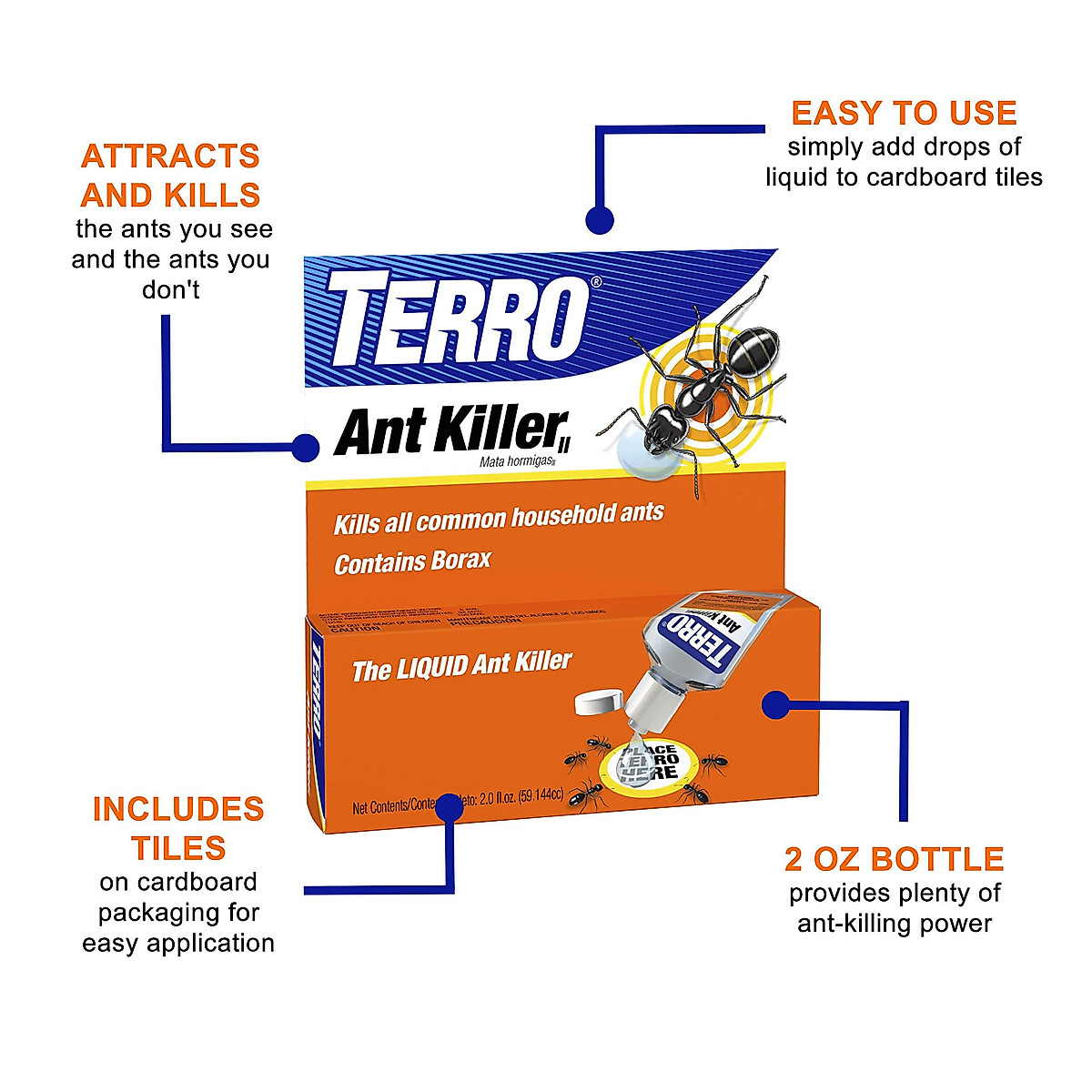 TERRO Liquid Ant Killer ll T200, 2 oz