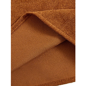 SOLY HUX Girl's Skirt Outfits Long Sleeve Knitted Shirt Sweater Tshirt Tops & Mini Skirt Design Cute Clothes 2 Piece Set Black and Brown 12 Years