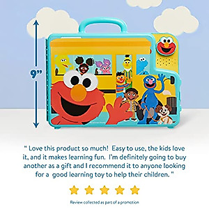 Just Play Sesame Street Elmo’s Learning Letters Bus Activity Board, Preschool Learning and Education, Officially Licensed Kids Toys for Ages 2 Up, Gifts and Presents