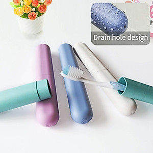 4 Pack Travel Toothbrush Case Portable Toothbrush Holder Toothbrush Travel Containers for Travel Business Trip Home Camping School